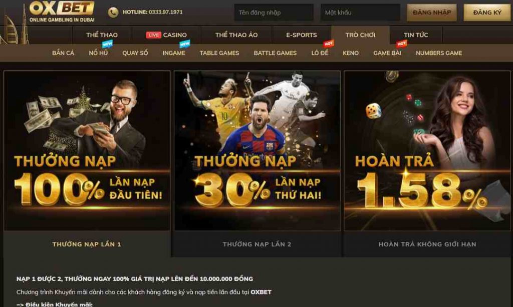 Oxbet - Nhà cái cá cược đẳng cấp, số 1 hàng đầu châu Âu